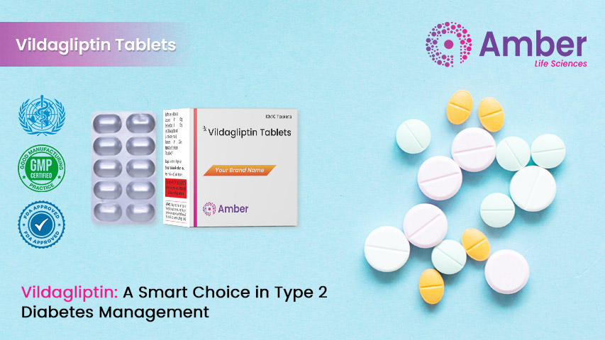 Vildagliptin for Type 2 Diabetes | WHO-GMP Tablets